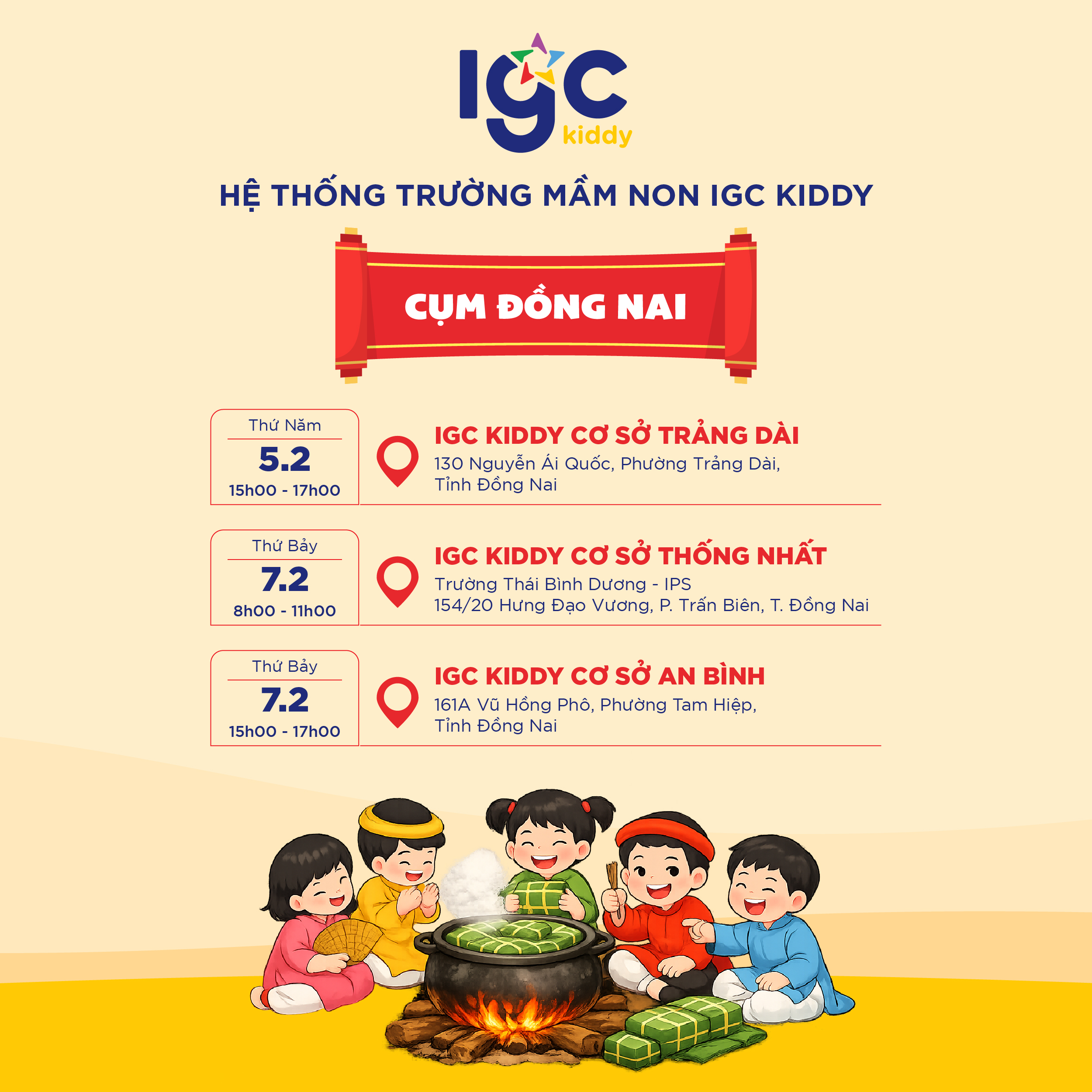Sự kiện MIỄN PHÍ – Bé trải nghiệm trọn vẹn Tết tại IGC Kiddy - IGC Group
